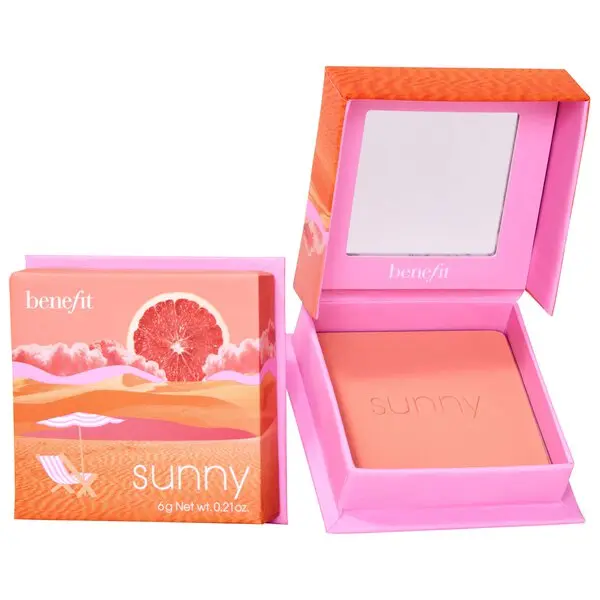 BENEFIT COSMETICS Silky-soft Powder Blush - Sunny