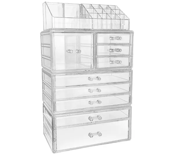 SORBUS Makeup And Jewelry 9-drawer Display Case Organizer - One-color