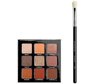 SIGMA BEAUTY On-the-go Eye Palette + E25 Blending Brush - One-color