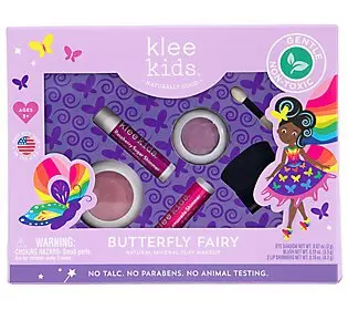 KLEE NATURALS Klee Butterfly Fairy 4-pc Natural Play Makeup K It - One-color