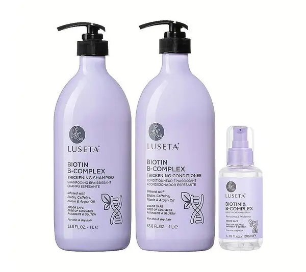 LUSETA BEAUTY Biotin B-complex 3-piece Haircare Kit - One-color