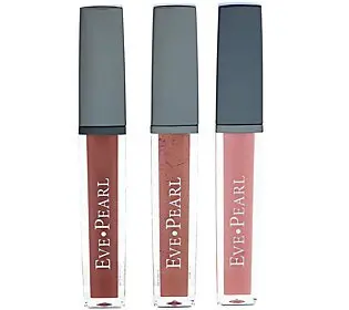 EVE PEARL Lip Gloss Trio Sheer Nudes & P Earl Icious - One-color