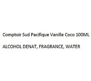 Comptoir Sud Pacifique Vanille Coco Eau Detoilette 3.3 Oz