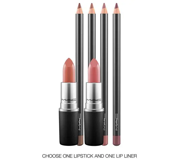 MAC COSMETICS Satin Lipstick And Lip Liner 2-piece Set