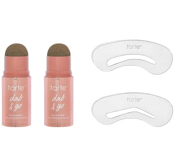TARTE Big Ego Dab & Go Hair Concealer Duo W/ Stencil - One-color