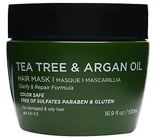 LUSETA BEAUTY Tea Tree & Argan Oil Hair Mask 16.9 Oz - One-color