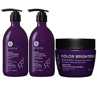 LUSETA BEAUTY Color-brightening Shampoo & Conditioner Hair Mask - One-color