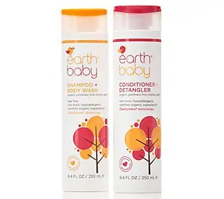 EARTH BABY 2-piece Bath Set Shampoo-body Wash & Conditioner - One-color