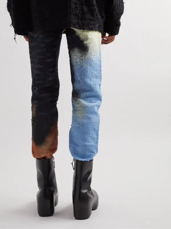 Givenchy Slim-fit Tapered Tie-dyed Jeans