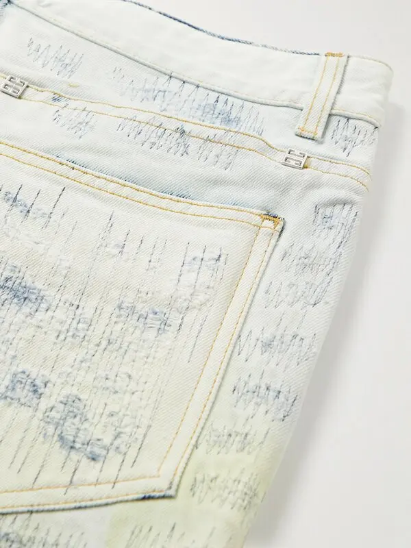 Givenchy Slim-fit Tapered Tie-dyed Jeans