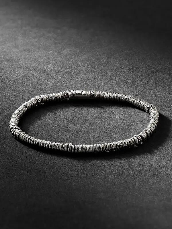 John Hardy Classic Chain Heishi Beaded Bracelet - Silver