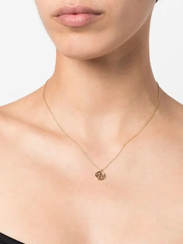 Tory Burch Logo Charm Necklace