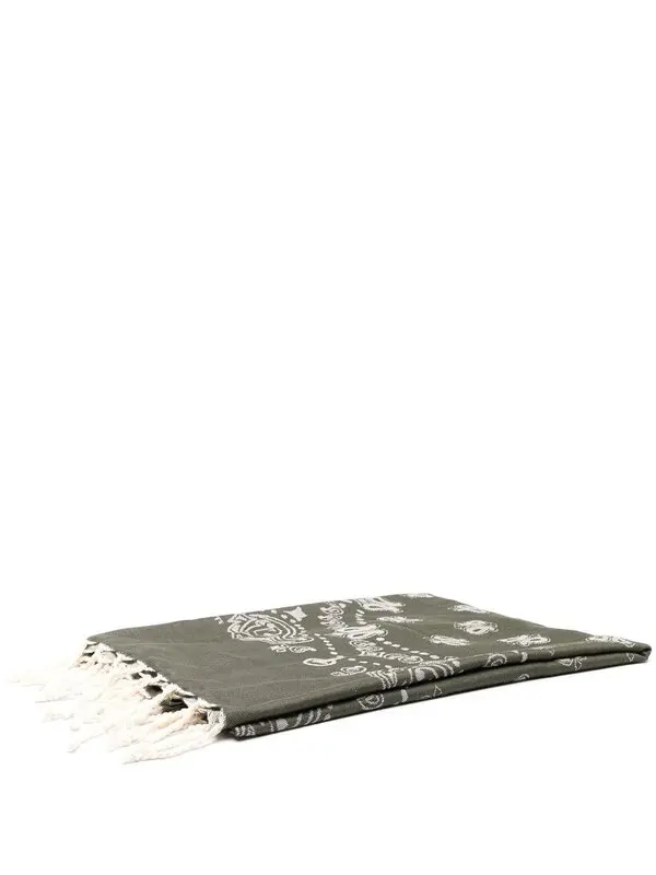 MC2 SAINT BARTH Bandana Print Beach Towel - Green