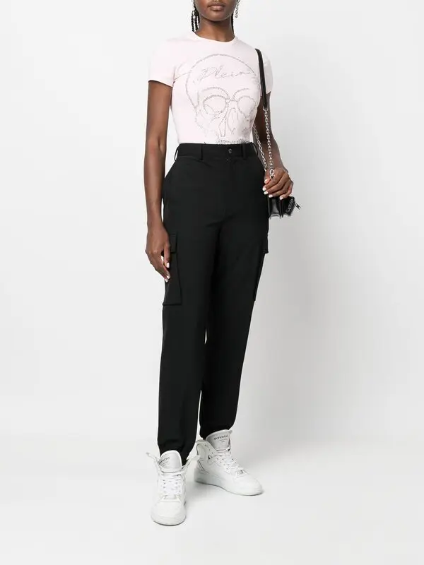 Philipp Plein Crystal Skull T-shirt - Pink