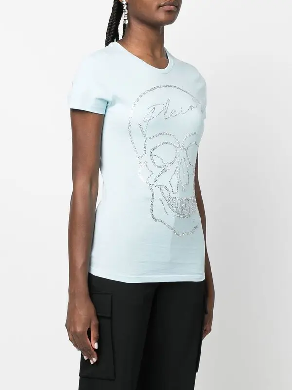 Philipp Plein Crystal Skull T-shirt - Blue