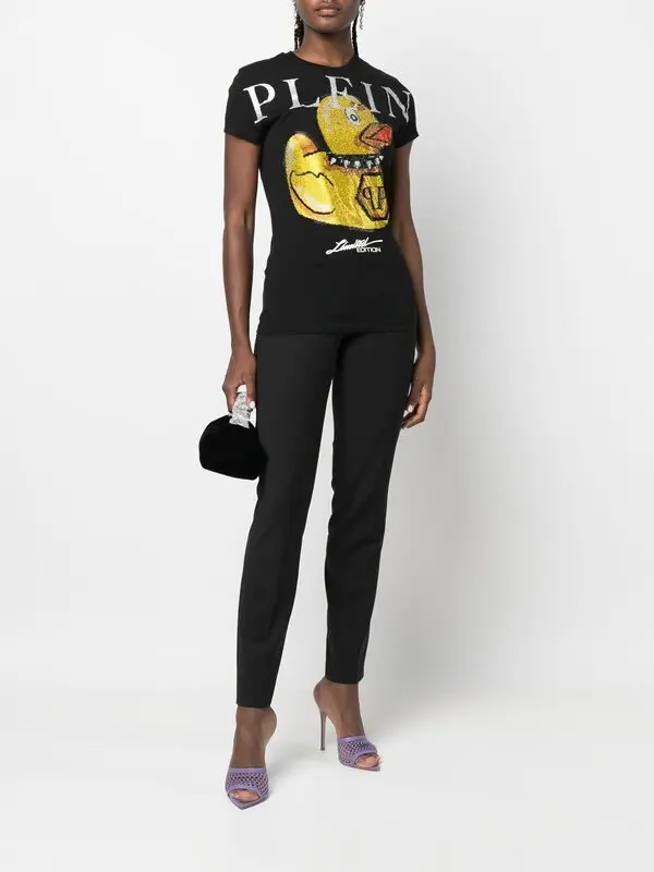 Philipp Plein Tapered Wool-blend Trousers