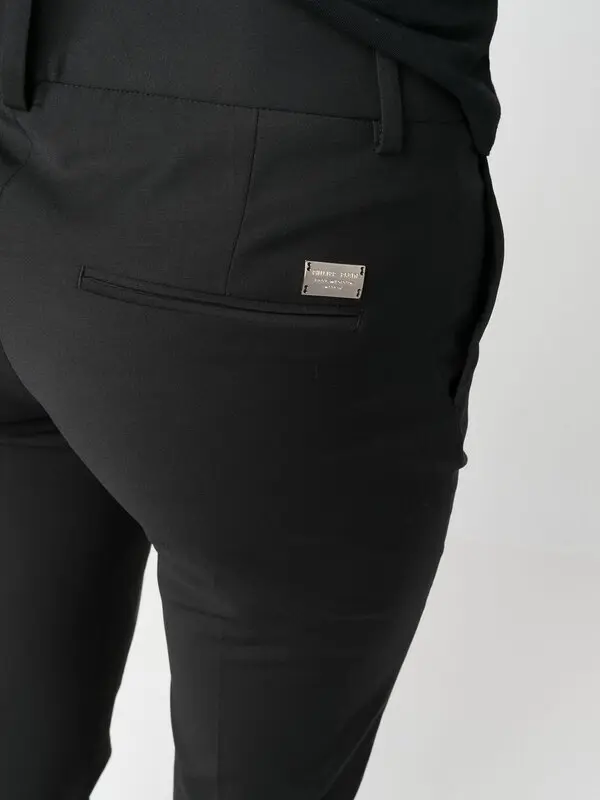 Philipp Plein Tapered Wool-blend Trousers