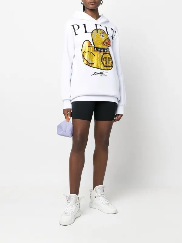 Philipp Plein Graphic-print Hoodie - White