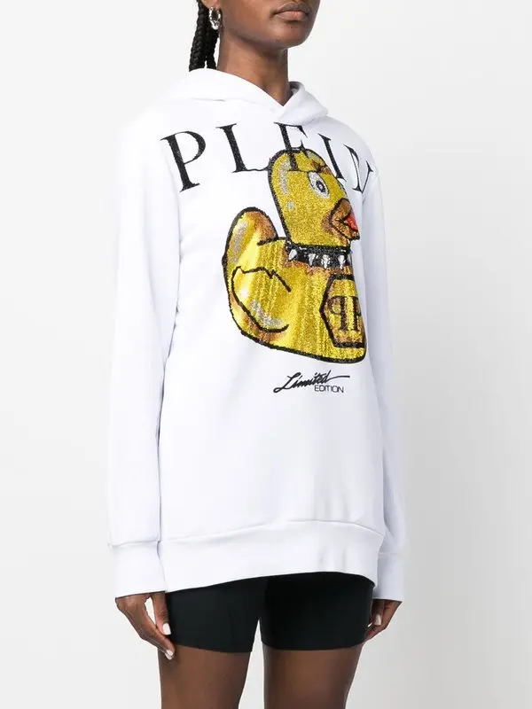 Philipp Plein Graphic-print Hoodie - White