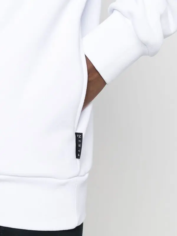 Philipp Plein Graphic-print Hoodie - White