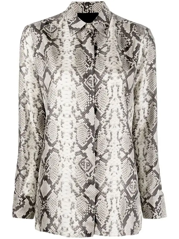Philipp Plein Snakeskin-print Shirt