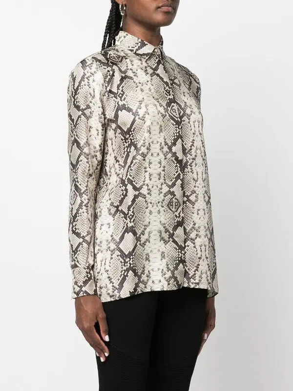 Philipp Plein Snakeskin-print Shirt