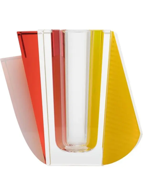 REFLECTIONS COPENHAGEN Raleigh Geometric Vase - Yellow