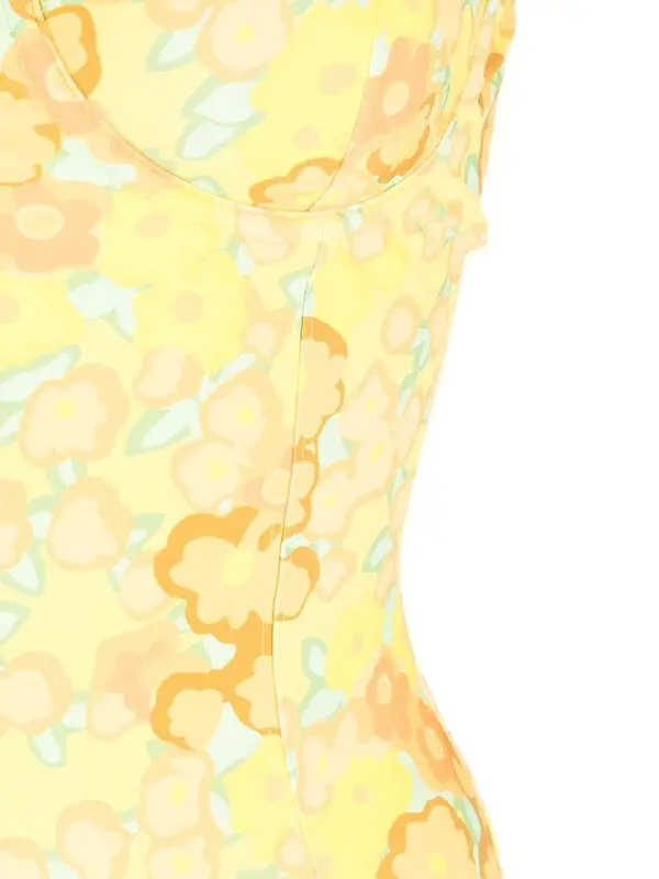 Tory Burch Floral Print One Piece Swimsuit