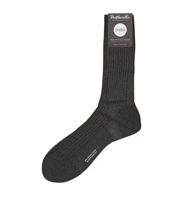 Pantherella Cotton Tailored Socks - Grey