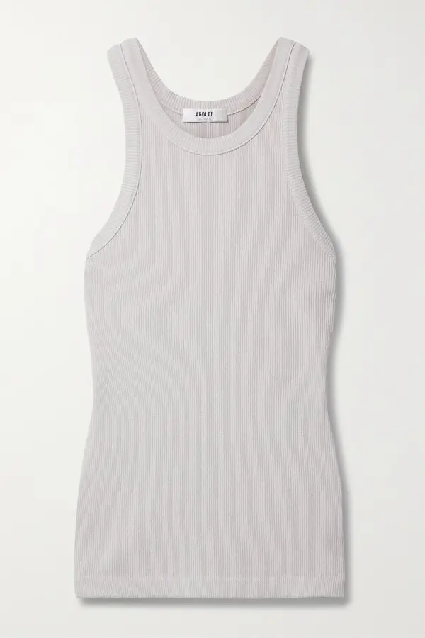 AGOLDE Bailey Ribbed Tank - Gray