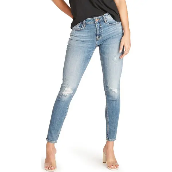VIGOSS Jagger Distressed Crop Skinny Jeans