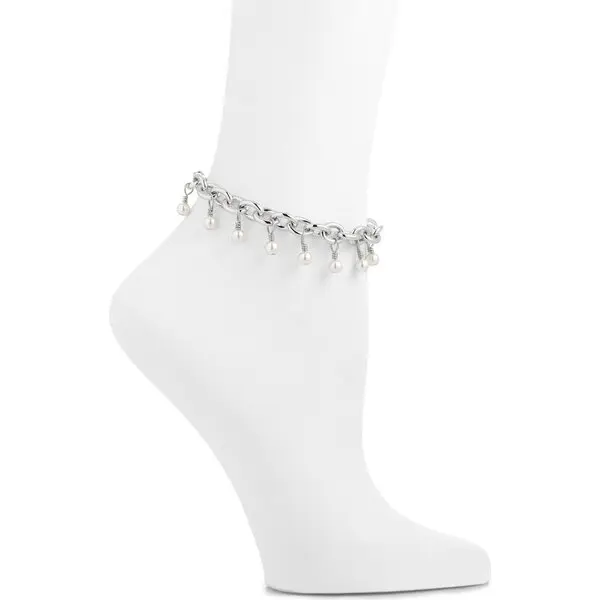 VIDAKUSH Pearlette Anklet - Silver