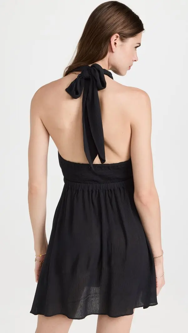 Playa Lucila Halter Dress In Black - 70% Off | Editorialist
