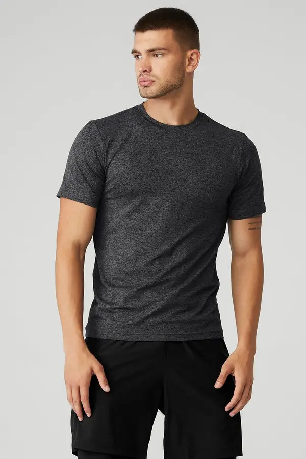 Alo Yoga Conquer Reform Crewneck Short Sleeve Top
