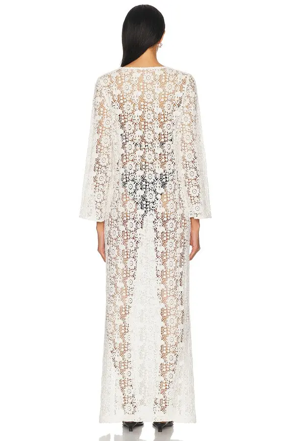 nili lotan crochet dress NILI LOTAN Yoko crochet cotton maxi dress