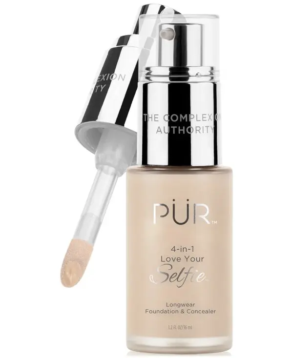 PUR 4-in-1 Love Your Selfie Longwear Foundation & Concealer Ln6 Light Nude - Mg2 Bisque - Medium W,golden Undertones
