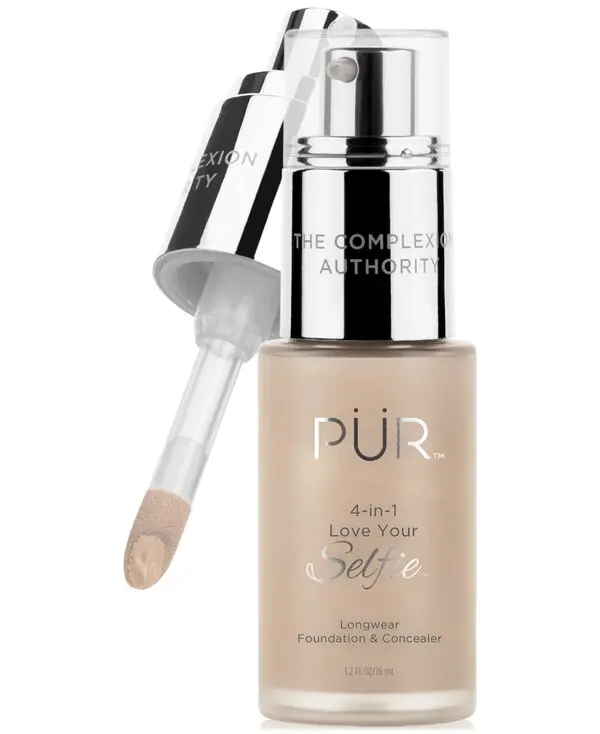PUR 4-in-1 Love Your Selfie Longwear Foundation & Concealer Ln2 Fair Ivory - Mn5 Almond - Medium W,neutral Undertone