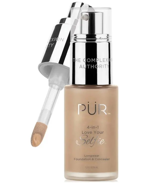 PUR 4-in-1 Love Your Selfie Longwear Foundation & Concealer Ln2 Fair Ivory - Tn3 Oak - Tan W,neutral Undertones