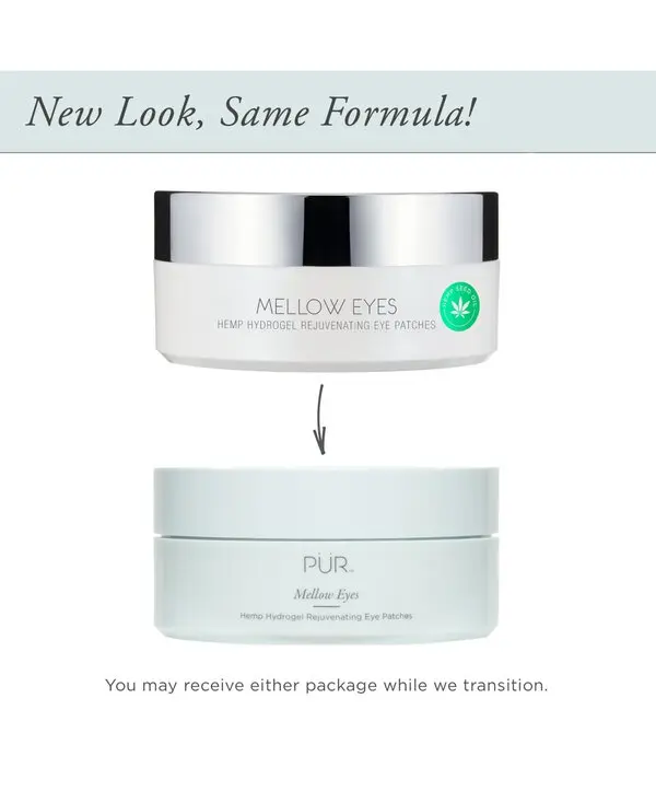 PUR MINERALS Pur Mellow Eyes Hemp Hydrogel Rejuvenating Eye Patches