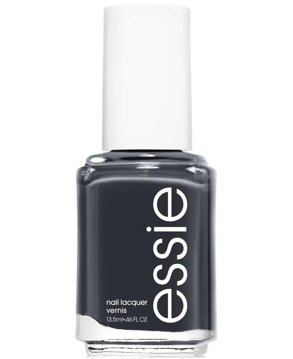Essie Nail Polish - On Mute (charcoal Gray With A Cream Fini