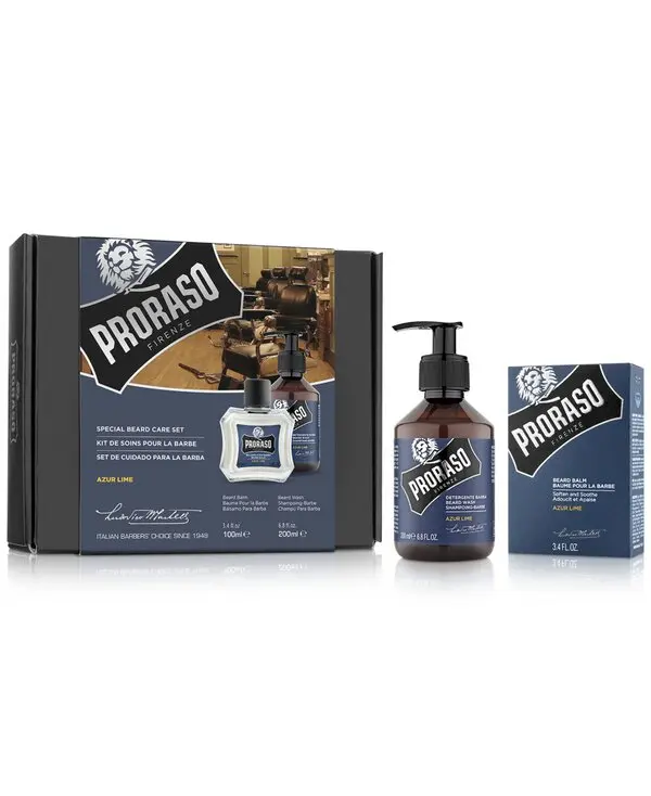 PRORASO 2-pc. Beard Care Set For New Or Short Beards