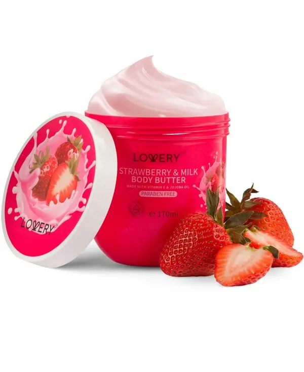 LOVERY Strawberry Milk Whipped Body Butter
