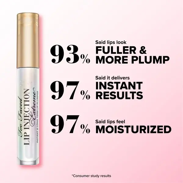 TOO FACED Lip Injection Extreme Instant & Long-term Lip Plumper - Clear