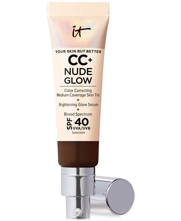 IT COSMETICS Cc+ Nude Glow Lightweight Foundation + Glow Serum Spf 40 - Deep Mocha