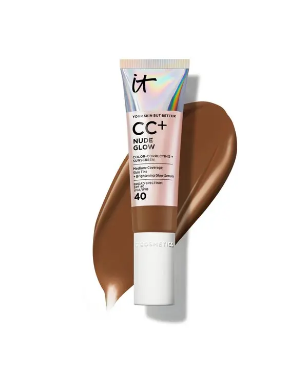 IT COSMETICS Cc+ Nude Glow Lightweight Foundation + Glow Serum Spf 40 - Deep Mocha
