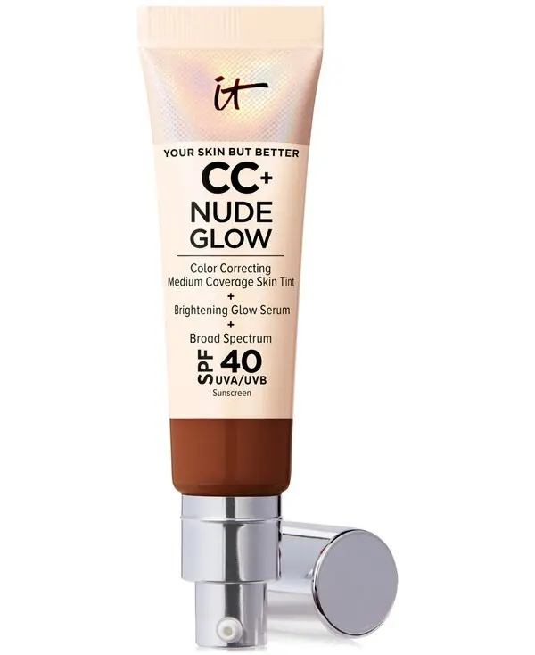 IT COSMETICS Cc+ Nude Glow Lightweight Foundation + Glow Serum Spf 40 - Deep