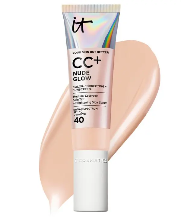 IT COSMETICS Cc+ Nude Glow Lightweight Foundation + Glow Serum Spf 40 - Light Med Warm