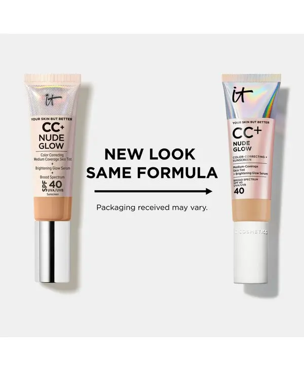 IT COSMETICS Cc+ Nude Glow Lightweight Foundation + Glow Serum Spf 40 - Light Medium