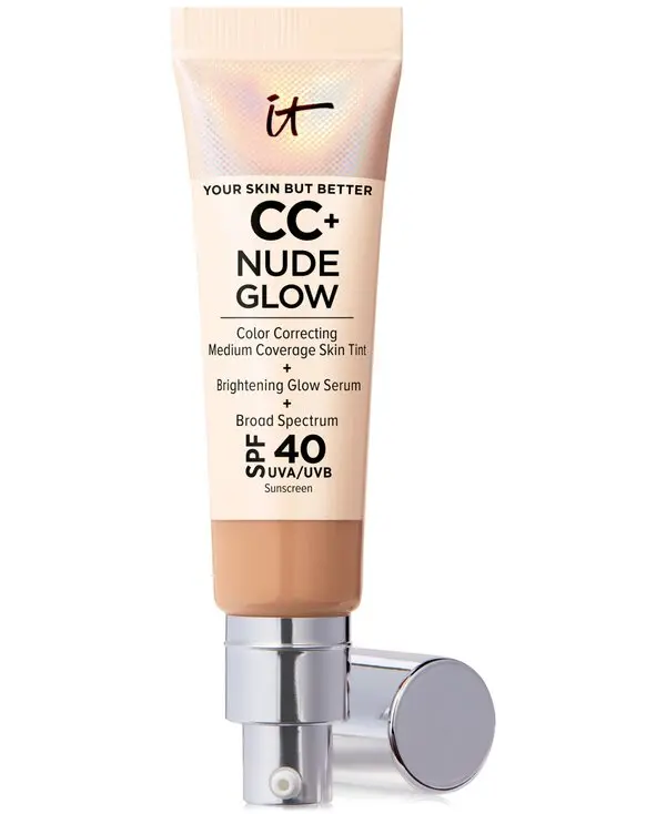 IT COSMETICS Cc+ Nude Glow Lightweight Foundation + Glow Serum Spf 40 - Medium Tan