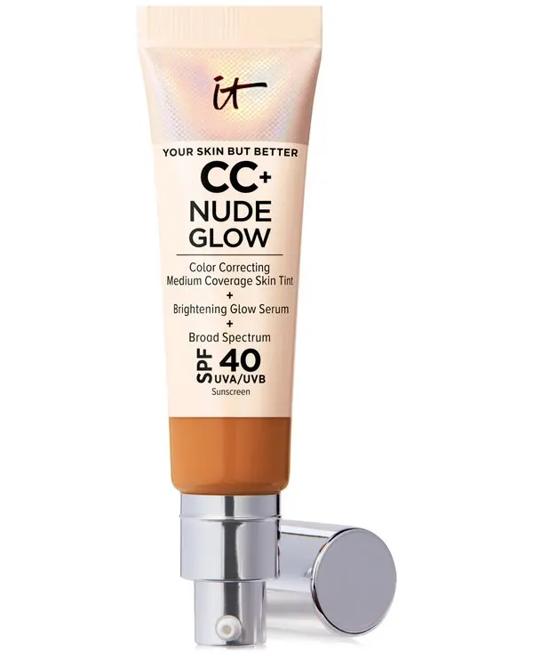 IT COSMETICS Cc+ Nude Glow Lightweight Foundation + Glow Serum Spf 40 - Tan Rich